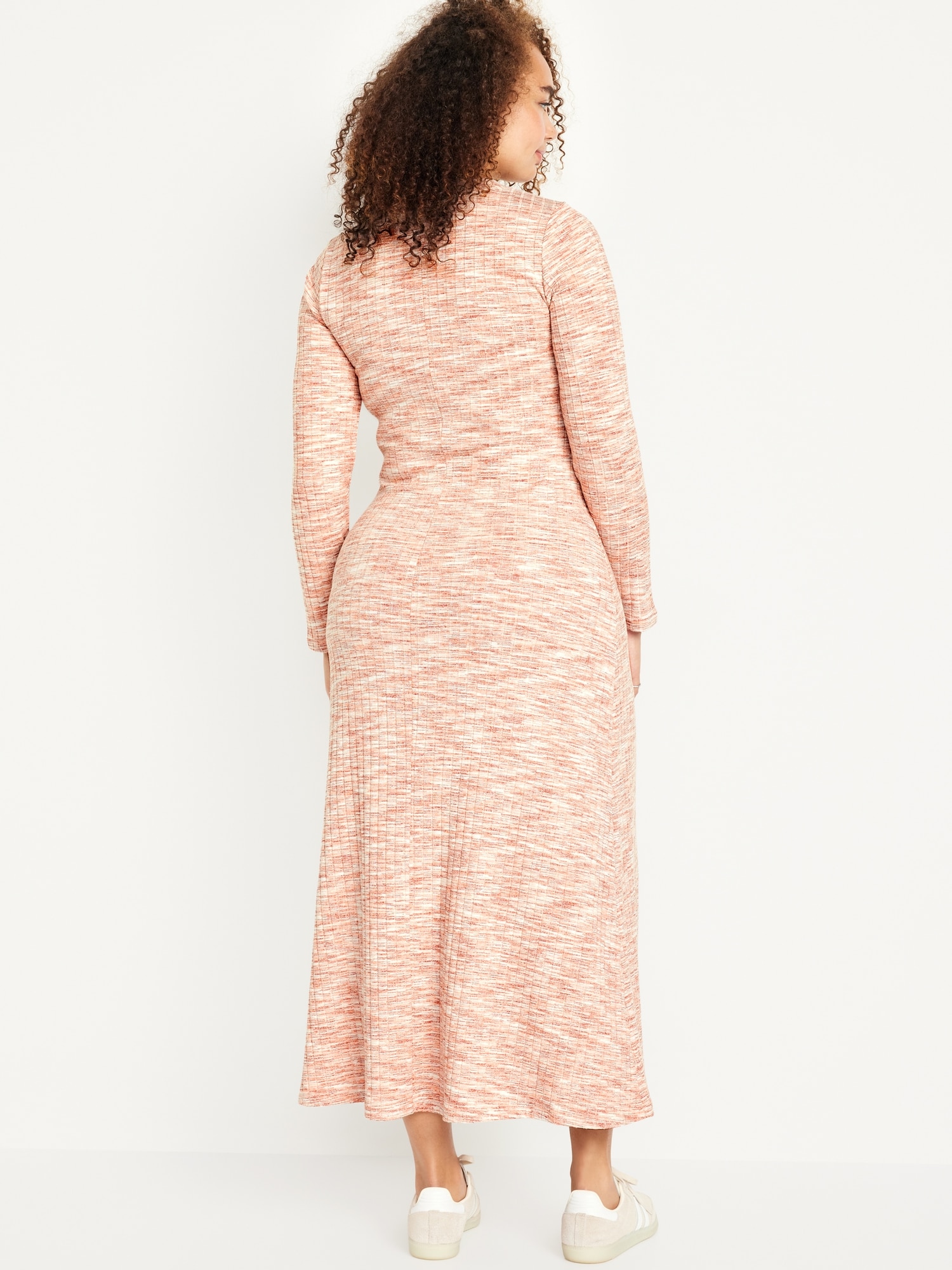 Fit & Flare Rib-Knit Maxi Dress | Old Navy