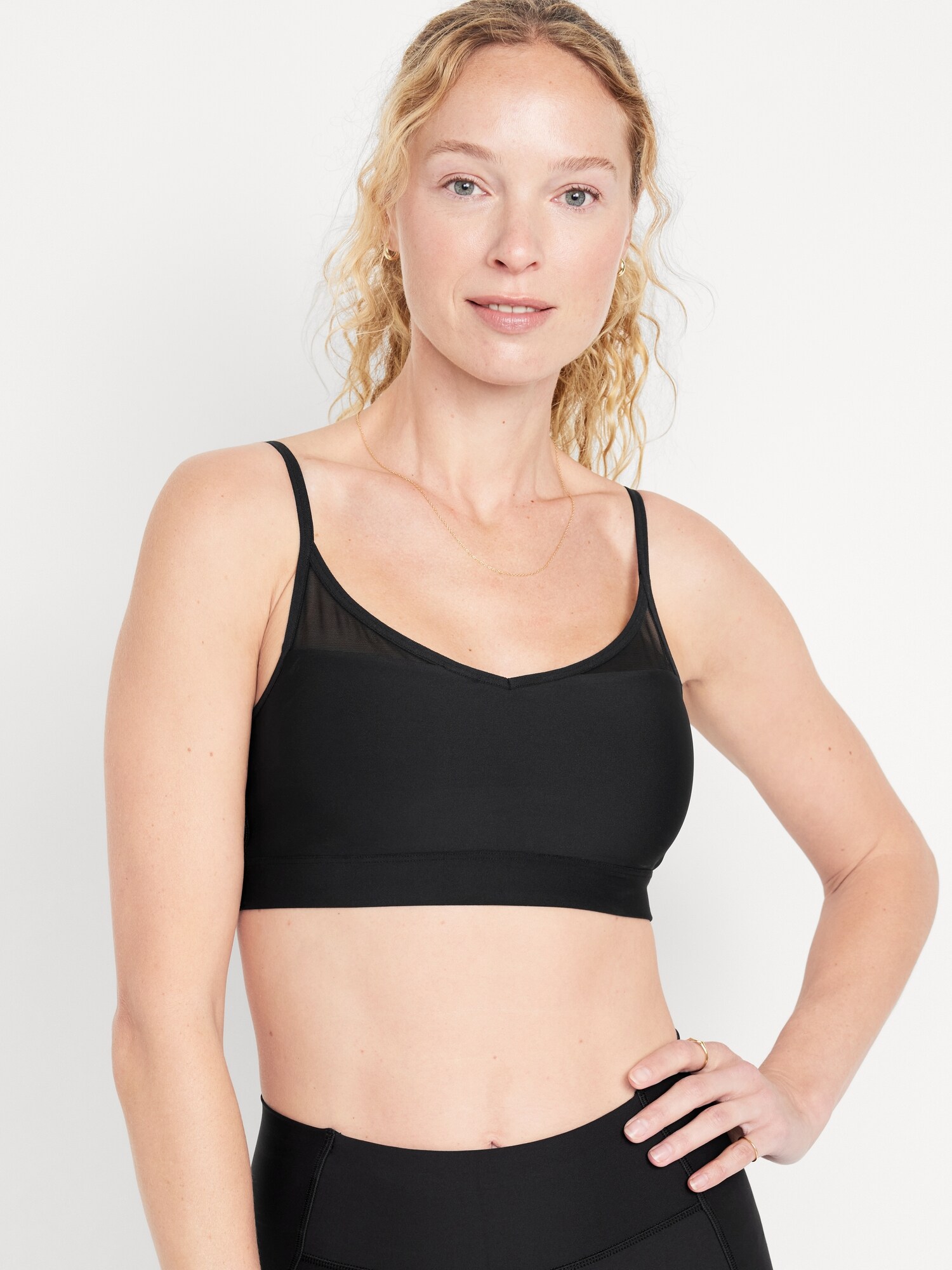 Light Support PowerSoft Mesh Back Sports Bra Old Navy Light Support PowerSoft Mesh Back Sports Bra Old Navy