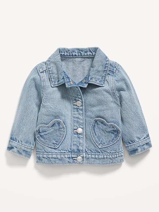 Heart-Pocket Trucker Jean Jacket for Baby | Old Navy