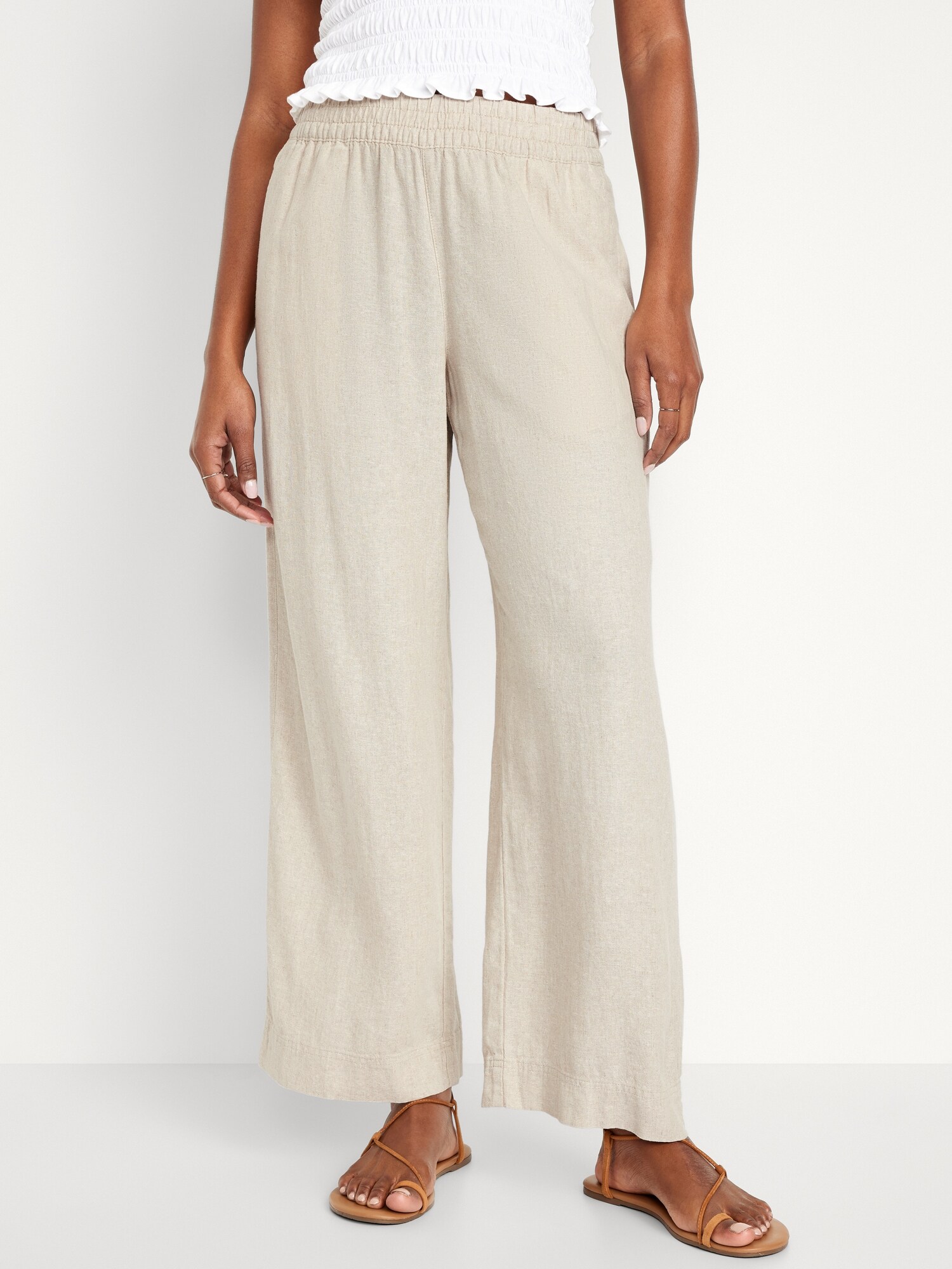 Pull On Linen Pants Old Navy