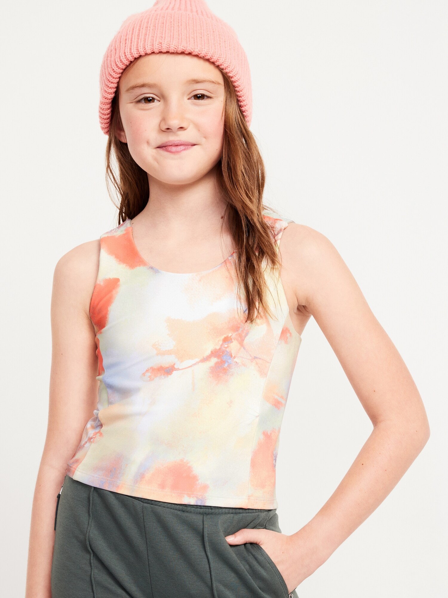 PowerSoft Ruched Strap Tank Top For Girls Old Navy PowerSoft Ruched Strap Tank Top For Girls Old Navy