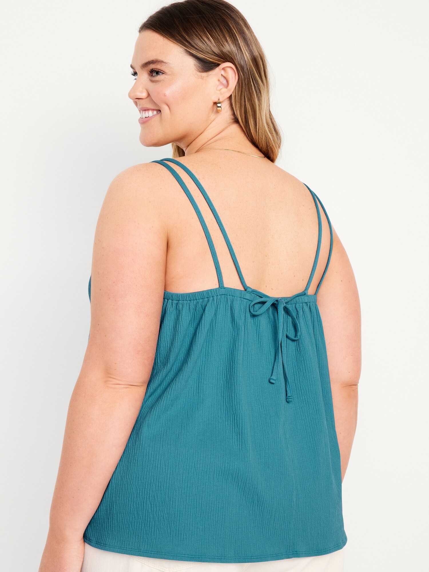 Strappy Tie-Back Tank Top | Old Navy