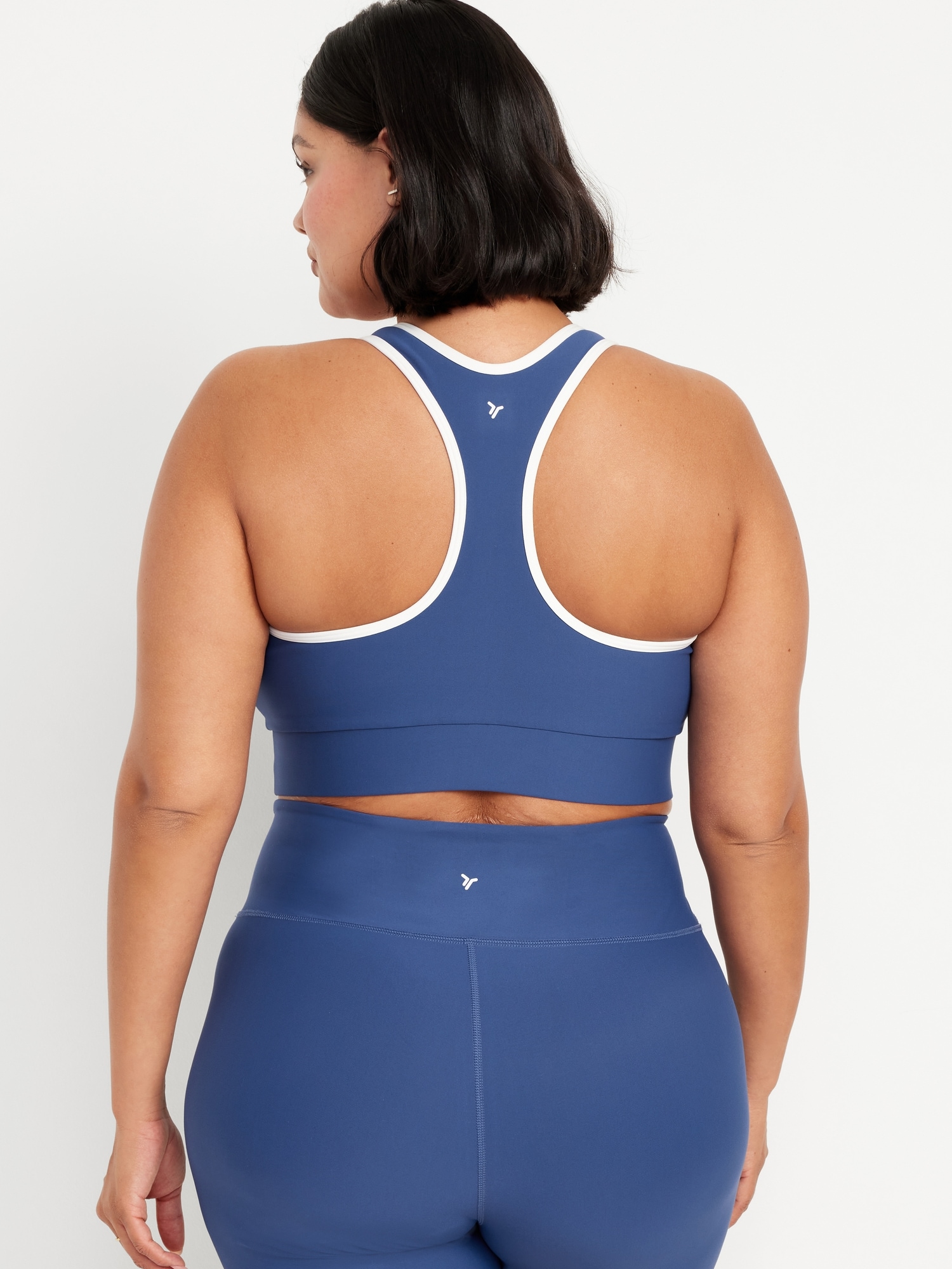 Medium Support PowerSoft Racerback Sports Bra | Old Navy