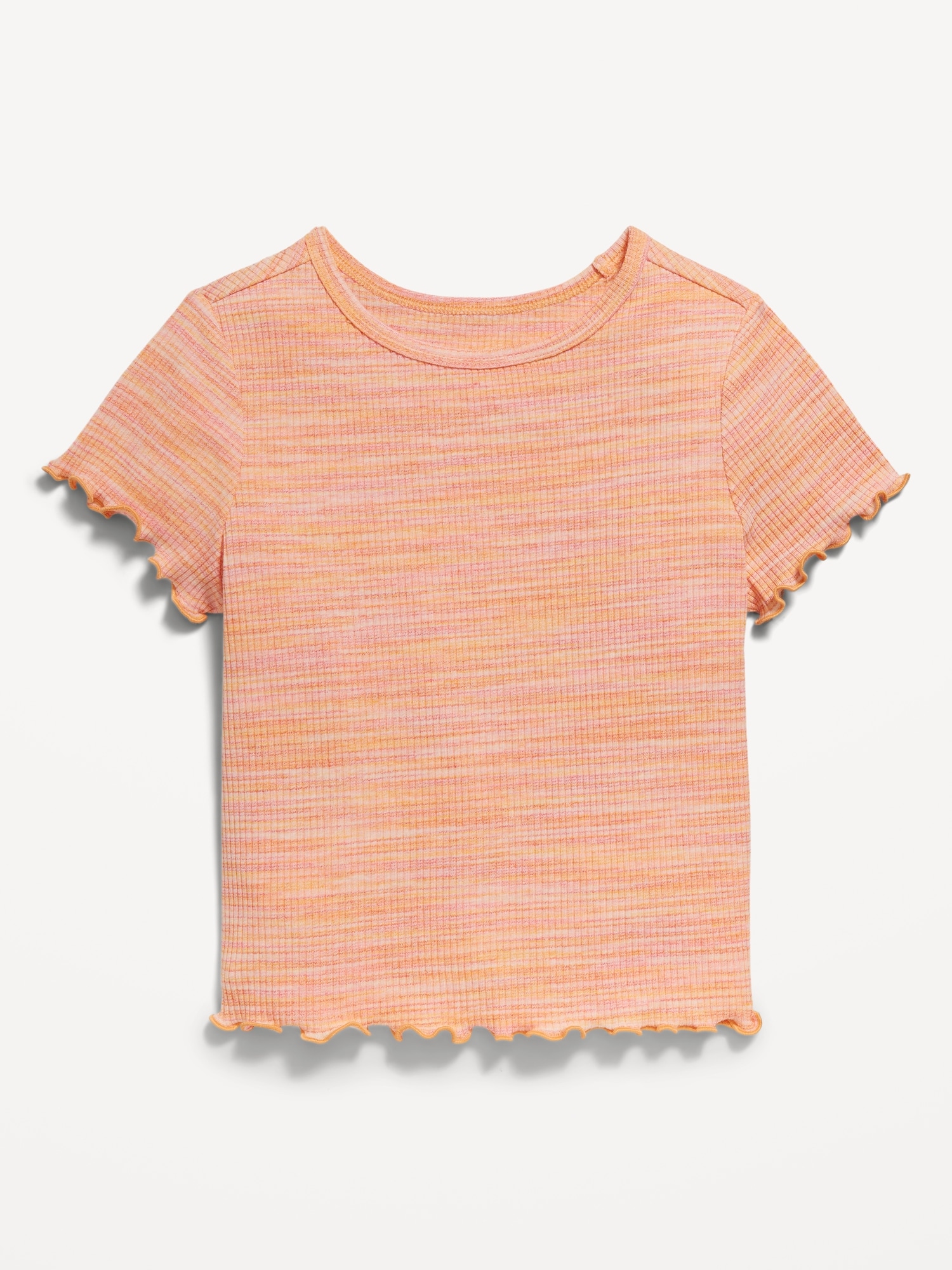 Short-Sleeve Lettuce-Edge T-Shirt for Toddler Girls | Old Navy