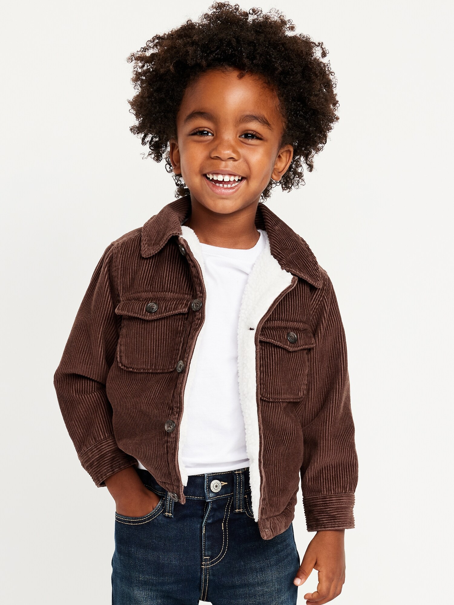 Corduroy Sherpa Lined Shacket For Toddler Boys Old Navy