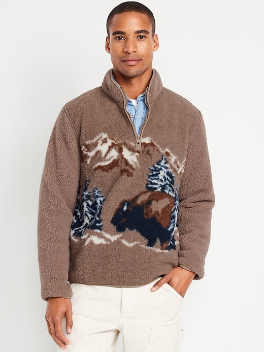 Sherpa Quarter Zip | Old Navy